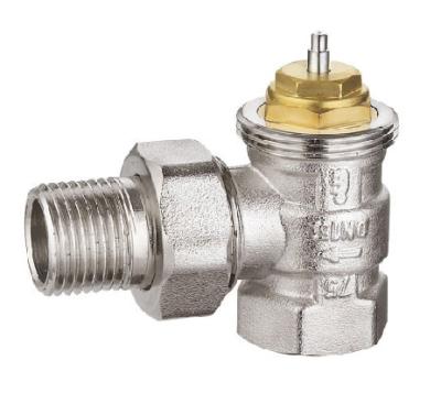 China EN215 Bleed Angled Thermostatic Radiator Valves With G 1/2'' F 1/2''X M 1/2'' for sale