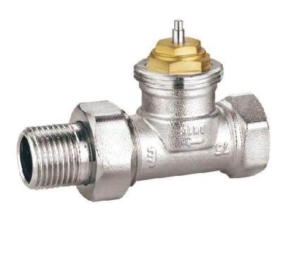 China EN215 Certified Straight Thermostatic Radiator Valve With G 1/2'' For Steel Pipe F 1/2''x M 1/2'' for sale