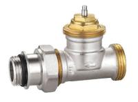 China Straight Thermostatic Inline Chrome Trv Valve 1/2'' EK M 3/4'' for sale