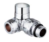 China Corner Towel Radiator Angled Valves Kit 1/2 Inch 15mm Straight Radiator Valves for sale