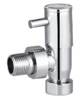 China Modern Angled Towel Rail Valves 1/2'' For 15mm Copper Pipe With Smart Lever Chrome Plated for sale