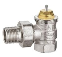 China EN215 Certified Angled Thermostatic Radiator Valves With G 3/4'' For Steel Pipe F 3/4''X M 3/4'' for sale