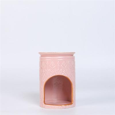 China 8.4x12.4cm Ceramic Scented Oil Burner for Aromatherapy Tea Light Candle Home Decor for sale