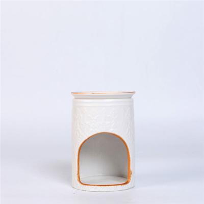 China Ceramic Scented Oil Burner 8.4x12.4cm Easy Clean Aromatherapy Wax Melt Warmer for Home Decor for sale