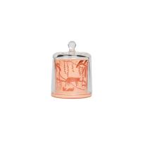 China Decorative Scented Glass Dome Candle 165g 30H Burning Time Custom Wax Options for sale