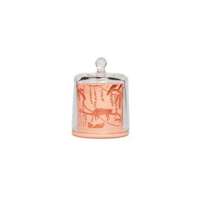 China Decorative Scented Glass Dome Candle 165g 30H Burning Time Custom Wax Options for sale