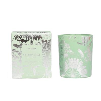 China 150g 30H Luxury Scented Candle Essential Oil Aromatherapy Glass Jar Soy Wax for sale