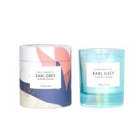 China Ion Plating Natural Soy Wax Scented Candle 180G Earl Grey Long Burning 30H for sale