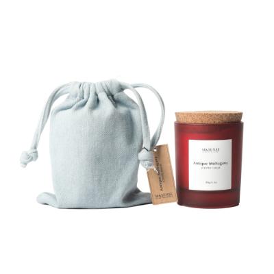 China Cork Lid Soy Wax Scented Jar Candle for sale
