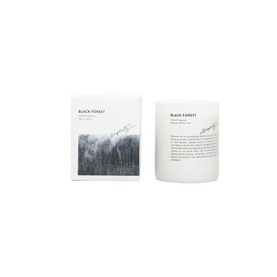China 8x12cm Ceramic Jar Scented Candle 400g Organic Soy Wax Essential Oil 65H Burn Time for sale