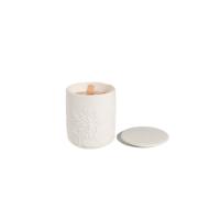China Natural Soy Wax Scented Candle 200g Ceramic Jar Wood Wick Air Freshener Non Toxic for sale