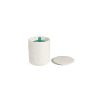 China 200G Ceramic Jar Wooden Wick Soy Wax Candle 27H Burn Time Luxury Scented for sale