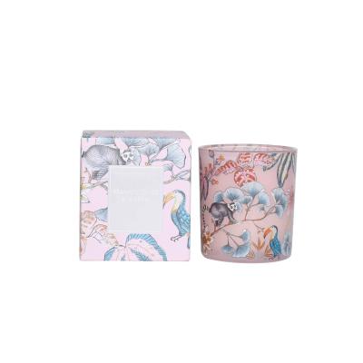 China 150g Organic Soy Wax Scented Candle 25H Burning Time Glass Jar Home Decoration for sale
