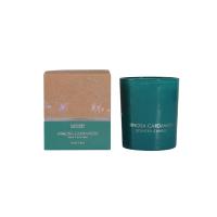 China Wholesale Wood Wick Scented Soy Wax Candle 155g 30H Burning Time Home Decoration Glass Jar for sale