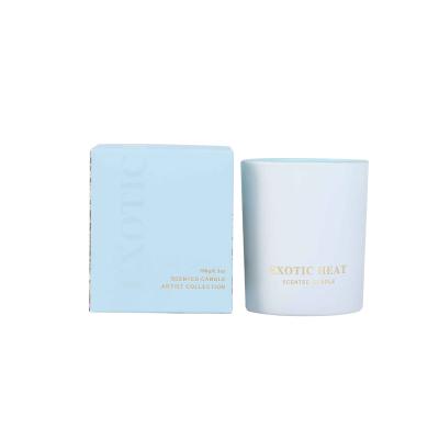 China 250g Organic Soy Wax Aromatherapy Candle 8x10.5cm Glass Jar 45h Burning Time for sale