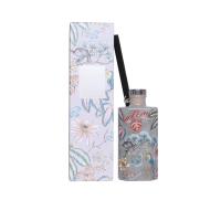 China Custom Logo Glass Reed Diffuser 180ml Home Fragrance Oil with Natural Sticks for sale