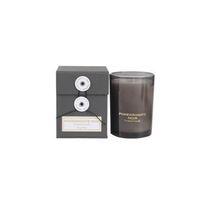 China Black Glass Jar Luxury Scented Candle for sale
