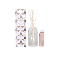China 100ml Mimosa & Rose Reed Diffuser Luxury Glass Jar Home Fragrance REACH CLP for sale
