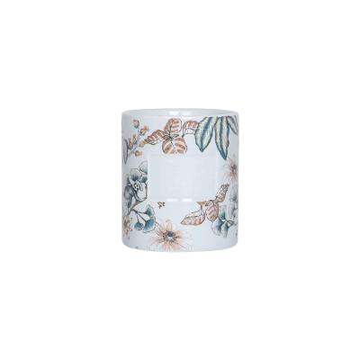 China Decal Luxury Ceramic Soy Wax Scented Candle 240g 35h Burn Time for Personalized Art Gift for sale