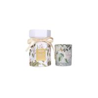 China 150g 30h Soy Scented Candle White Tea Glass Jar Private Label Aromatherapy Candle for sale