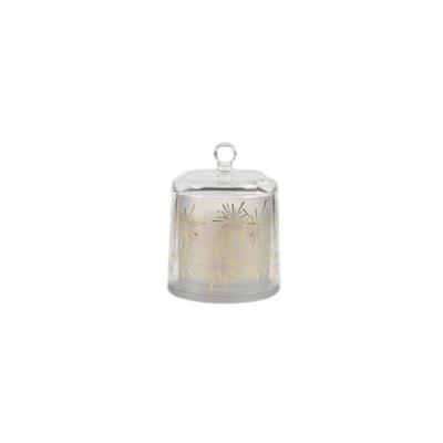 China Decorative Dome Cover 165G Luxury Aromatherapy Candle Glass Jar 30H Burn Time for sale