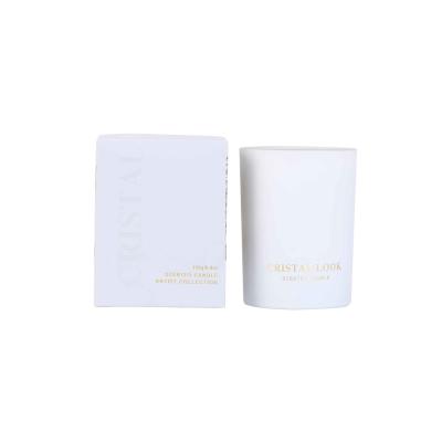 China Private Label 180g Scented Jar Candle 30H Burning Time Glass Jar Customizable for sale