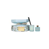 China Glass Jar Scented Candle and Reed Diffuser Gift Set 70g 50ml Home Fragrance for sale