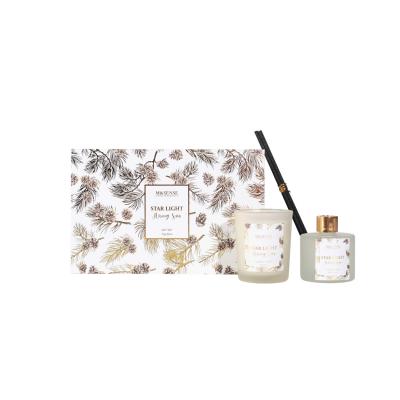 China M SENSE Home Fragrance Gift Set Reed Diffuser and Candle 70g 50ml for sale