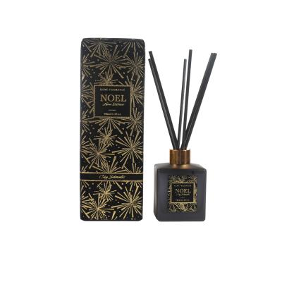 China Eco Friendly Scented Reed Diffuser 180ml Home Fragrance Air Freshener Glass Jar for sale