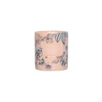 China Decal Ceramic Jar Scented Candle 240g 8x9cm Luxury Home Decoration Soy Wax for sale