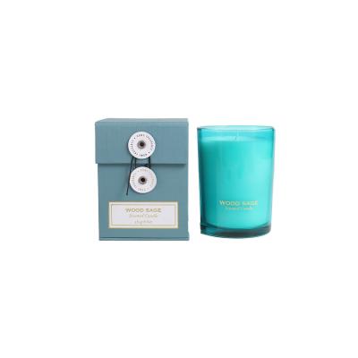 China Private Label 250g Coconut Soy Wax Scented Candle 42h Burning Time Glass Jar Home Decoration Gift for sale