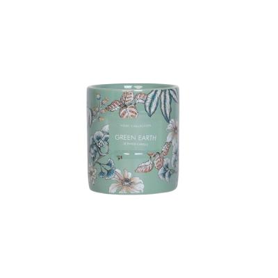 China Customized  8*9cm Ceramic Jar Hotel Decoration Scented Candle for sale