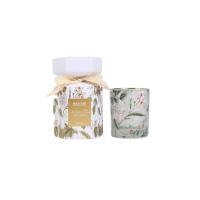 China Private Label White Glass Soy Wax Scented Jar Candle 180g 30h Burning Time for sale