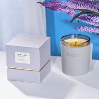 China 180G Glass Jar Luxury Organic Soy Wax Aromatherapy Candle with 30H Burn Time for sale
