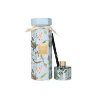 China Sapphire Lotus Scented Reed Diffuser 200ml with Aluminum Collar Fiber Sticks for Hotel Decoration for sale