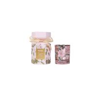 China ODM Decal Pink Scented Candle 4 Oz Natural Soy Wax Home Fragrance 30h Burn Time for sale