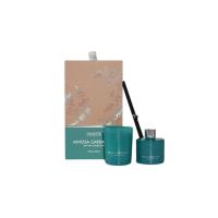 China 15 Hour Wood Wick Soy Wax Candle Gift Set 70g Home Fragrance Mimosa Cardamom for sale