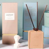 China Natural Green Leather Coconut Lime Perfume Room Diffuser for sale