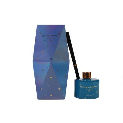 China Cashmere Cream Scented Reed Diffuser 200ml Home Air Freshener Glass Jar for sale