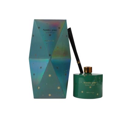 China Eco Friendly Square 500ml Reed Diffuser Fiber Sticks Glass Jar Home Fragrance for sale