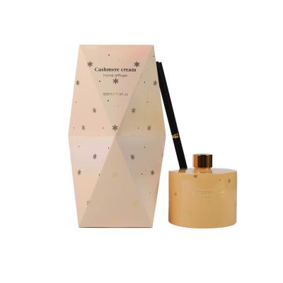 China CLP 500ml Victorian Christmas Scented Reed Diffuser Glass Jar Home Fragrance for sale