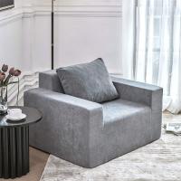China Modular Convertible Sectional Sofa Fabric Tofu Block Cloud Couch 35D Sponge Compressed for Living Room for sale
