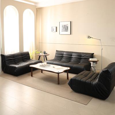 China Genuine Leather Lazy Sofa Set Modern Design Eco-Friendly Small Apartment Leisure Lounge Furniture for sale