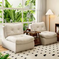 China Modern Bean Bag Chair Reclining Sofa Corduroy Fabric Modular Portable Design Living Room Balcony for sale