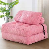 China Convertible Tufted Fabric Single Sofa Bed Reclining Chair with Extendable Seat for Living Room for sale
