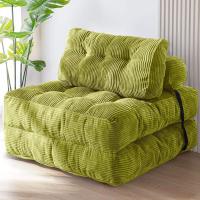 China Convertible Tufted Fabric Single Sofa Bed Reclining Chair with Extendable Seat for Living Room for sale