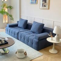 China Custom Modular Fabric 35D Sponge Upholstered Reclining Sofa Bed Sectional Couch Compressed Sofa for Home for sale