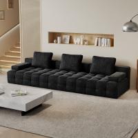 China Custom Modular Fabric 35D Sponge Upholstered Reclining Sofa Bed Sectional Couch Compressed Sofa for Home for sale