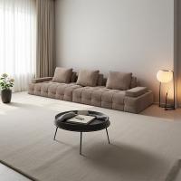 China Custom Convertible Reclining Fabric Corner Sofa Set with 35D Sponge Vacuum Compressed Packing for sale