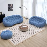 China Custom Modern Reclining Upholstered Corner Sofa Set Frameless Boneless Compressed Sofa Living Room for sale